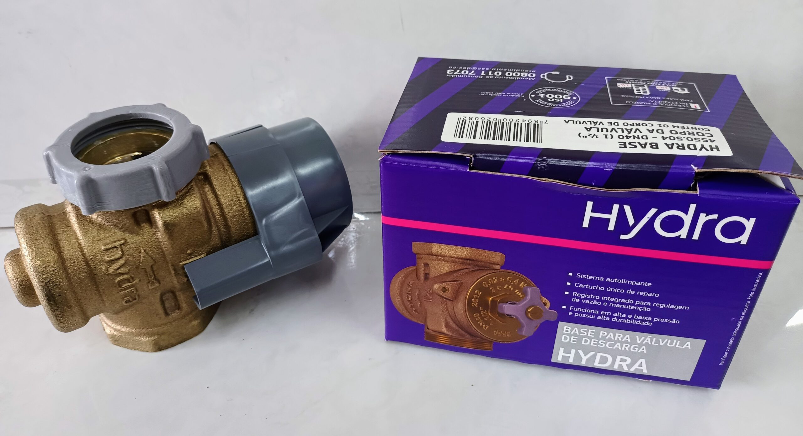 Base P/ Válvula Descarga Hydra DN40 1.1/2 - Deconto Materiais de Construção