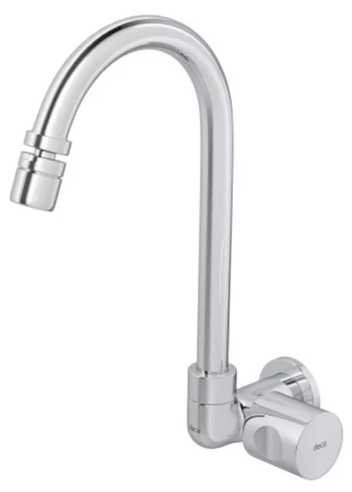 Torneira Cozinha Parede Bica Móvel Aspen C/ Arejador 1168 C35 Deca ...