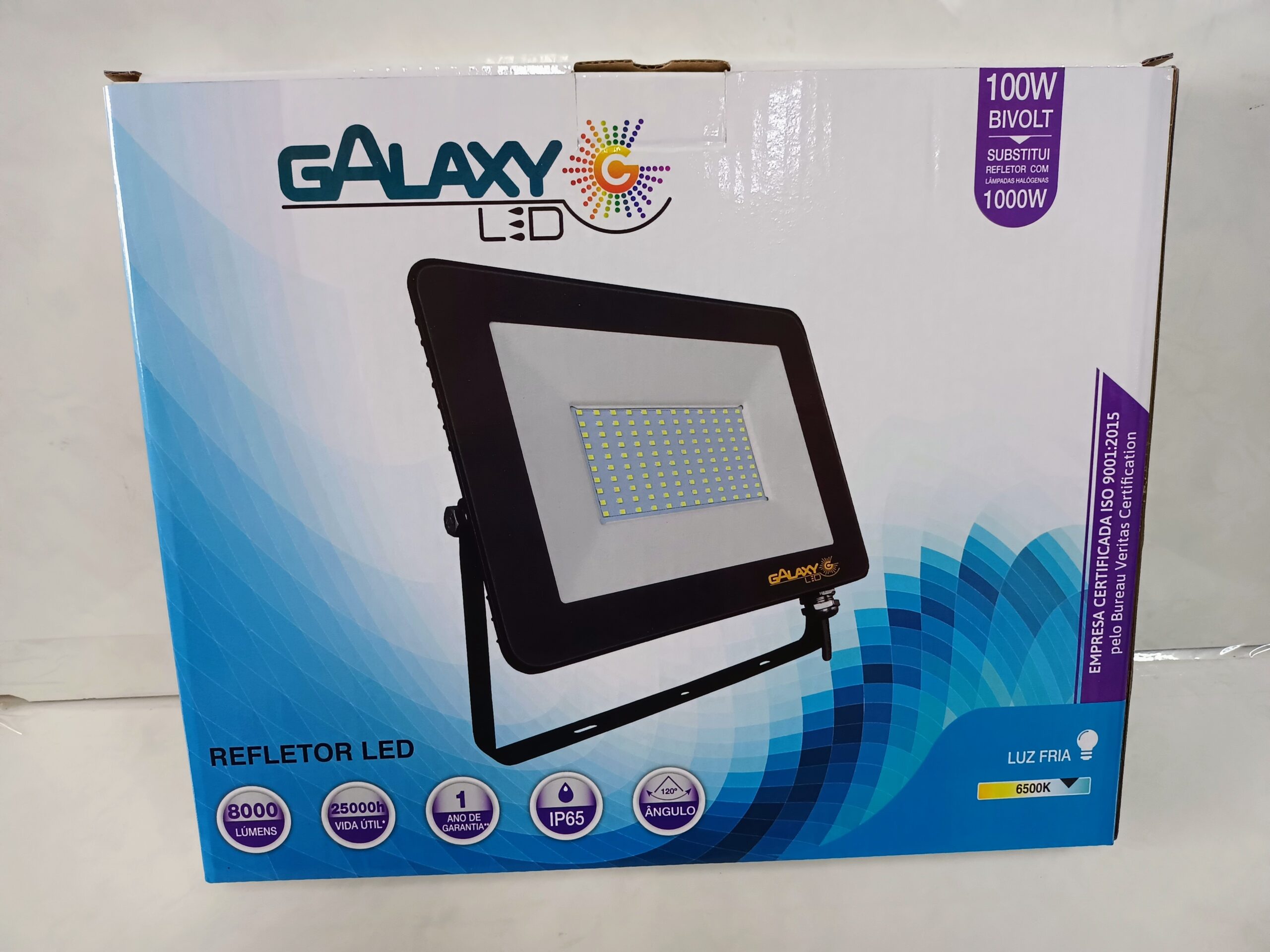 Luminária emergência 30 Leds 2W Galaxy - Deconto Materiais de Construção